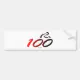 Century bike ride bumper sticker | Zazzle