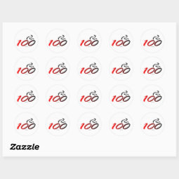 Century bike ride classic round sticker | Zazzle