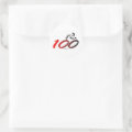Century bike ride classic round sticker | Zazzle