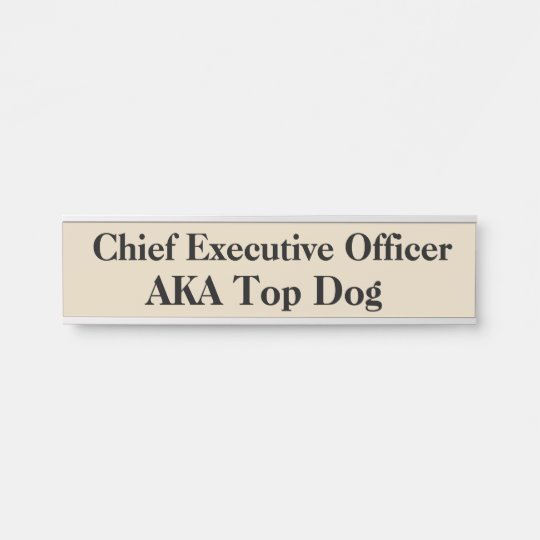 CEO Hanging Door Sign Name Plate | Zazzle.com
