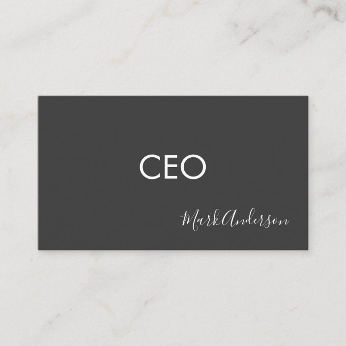 CEO | Signature Series Business Card | Zazzle.com