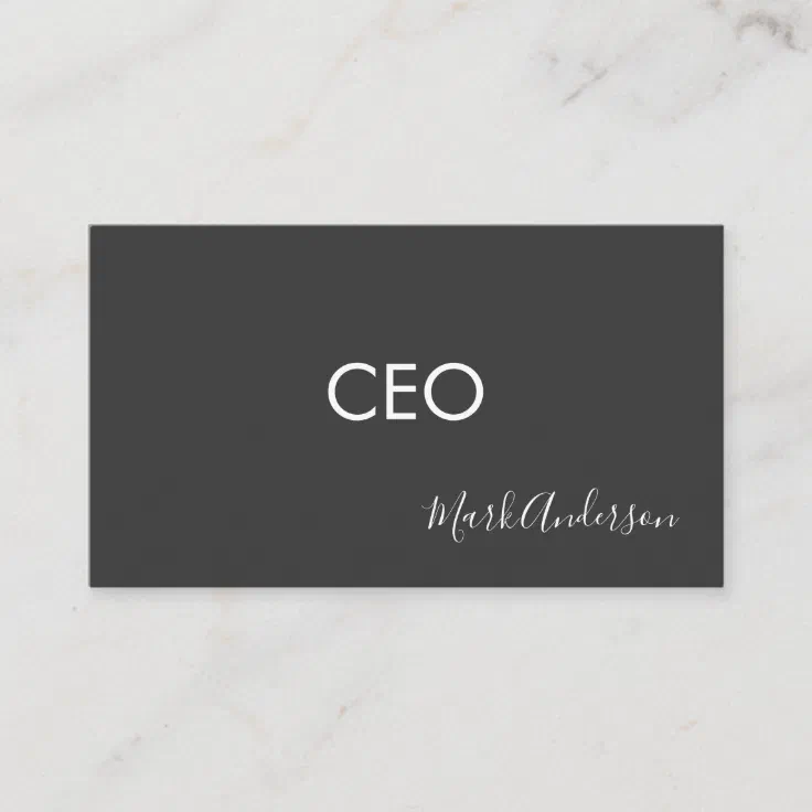 CEO | Signature Series Business Card | Zazzle