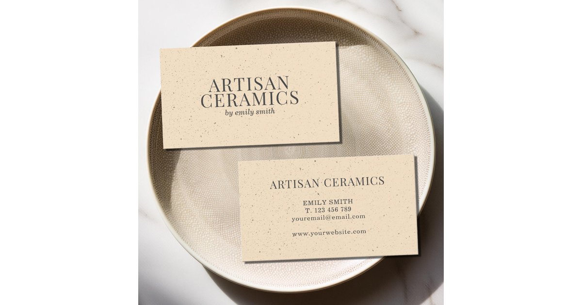 Ceramic Homemade Pottery Business Card | Zazzle