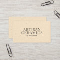Ceramic Homemade Pottery Business Card | Zazzle
