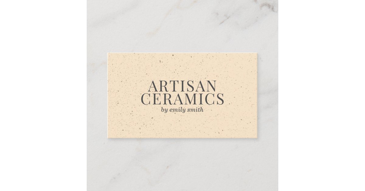 Ceramic Homemade Pottery Business Card | Zazzle