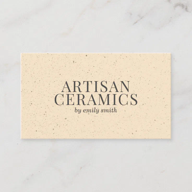 Ceramic Homemade Pottery Business Card | Zazzle