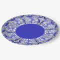 Ceramic Lace Blue of Greece Paper Plates | Zazzle