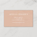 Ceramic Studio Homemade Pottery Business Card | Zazzle