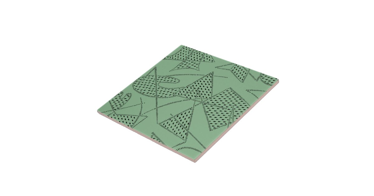 Ceramic Tile : ATOMIC BOOMERANG - SEAFOAM GREEN | Zazzle
