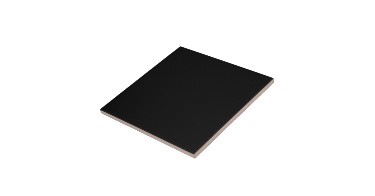 Ceramic Tile Black | Zazzle
