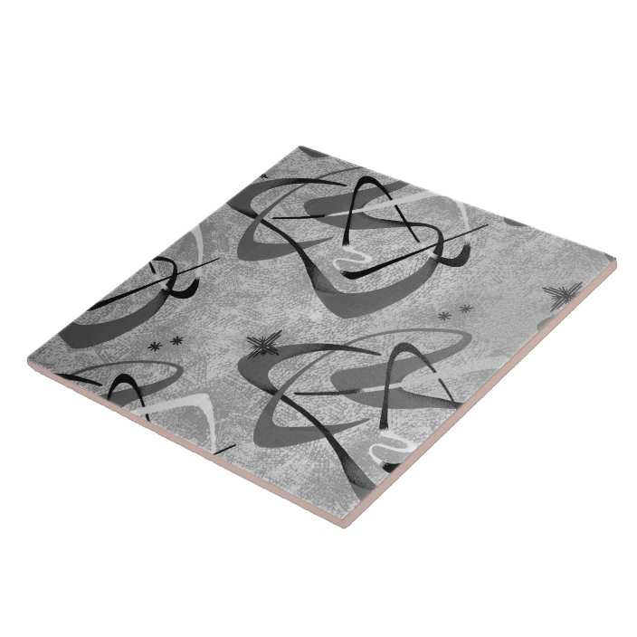 Ceramic Tile : BOOMERANG 2 - GREY LAGOON | Zazzle.com