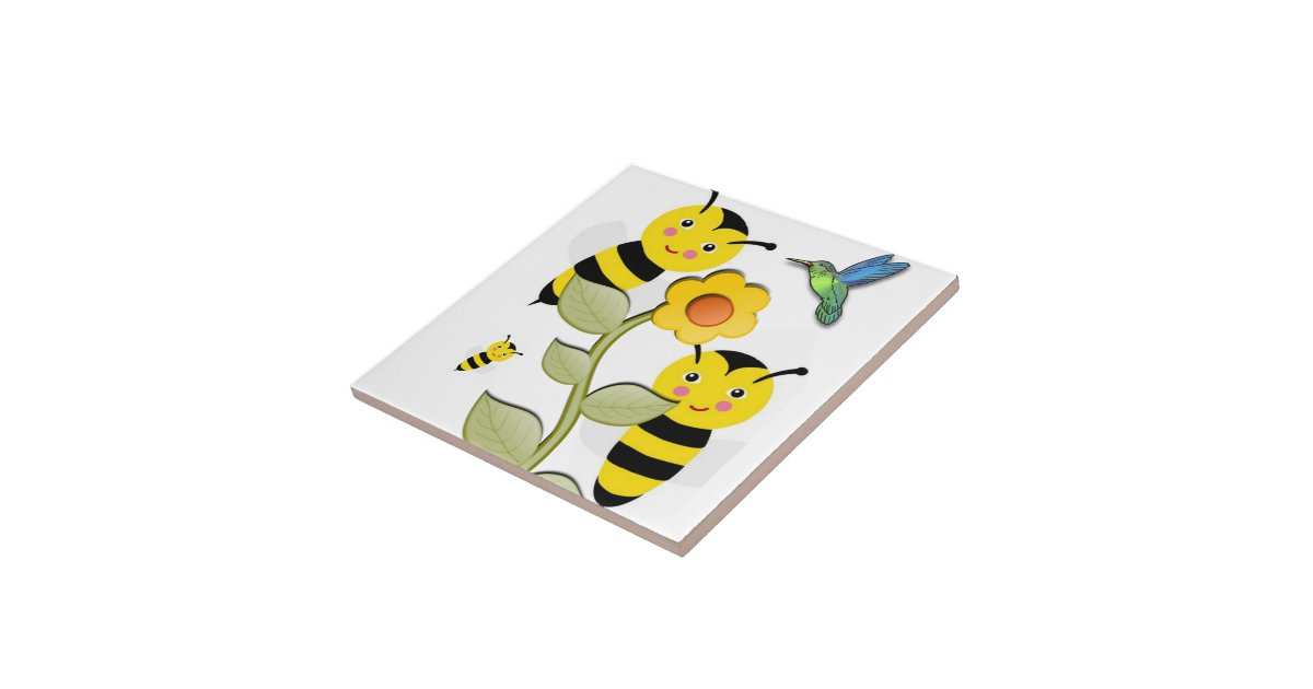 Ceramic Tile Bumblebee | Zazzle