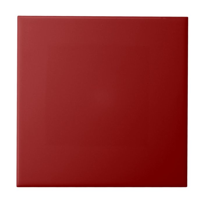 CERAMIC TILE - DARK RED | Zazzle.com