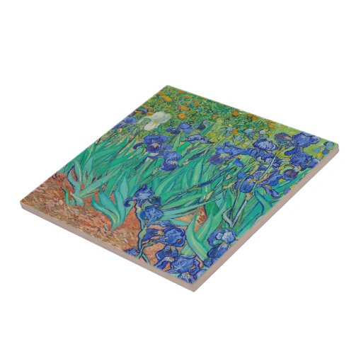 CERAMIC TILE "IRISES" BY VINCENT Van Gogh | Zazzle