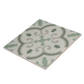 Ceramic Tile - Moroccan Green Beige | Zazzle