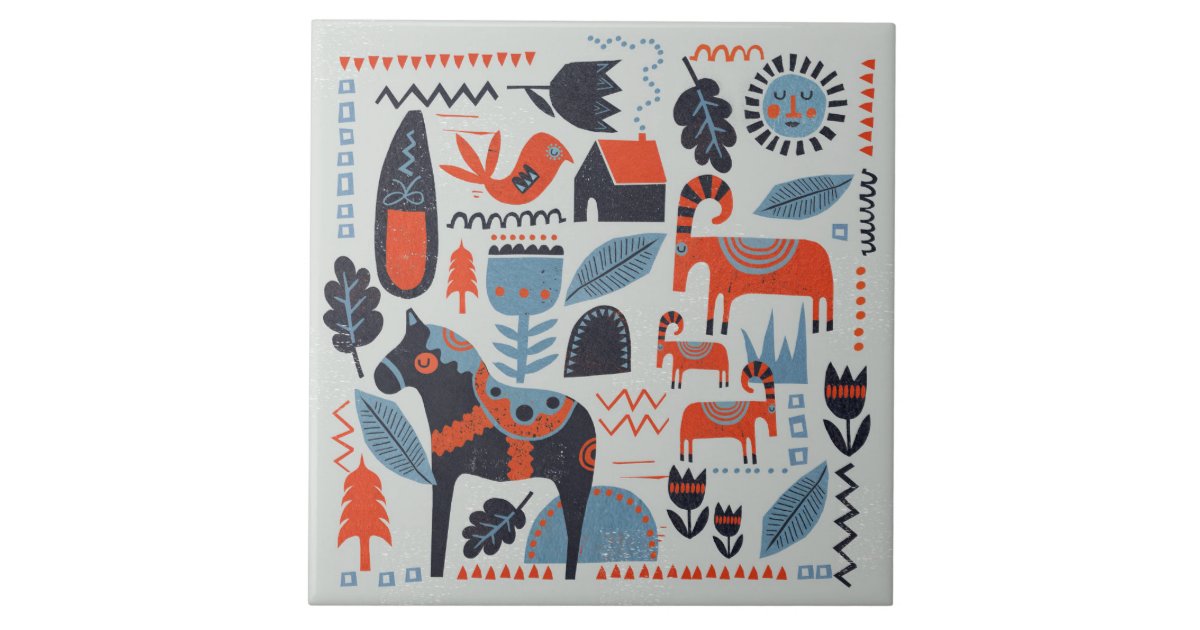 Ceramic Tile - Scandinavian Collection | Zazzle