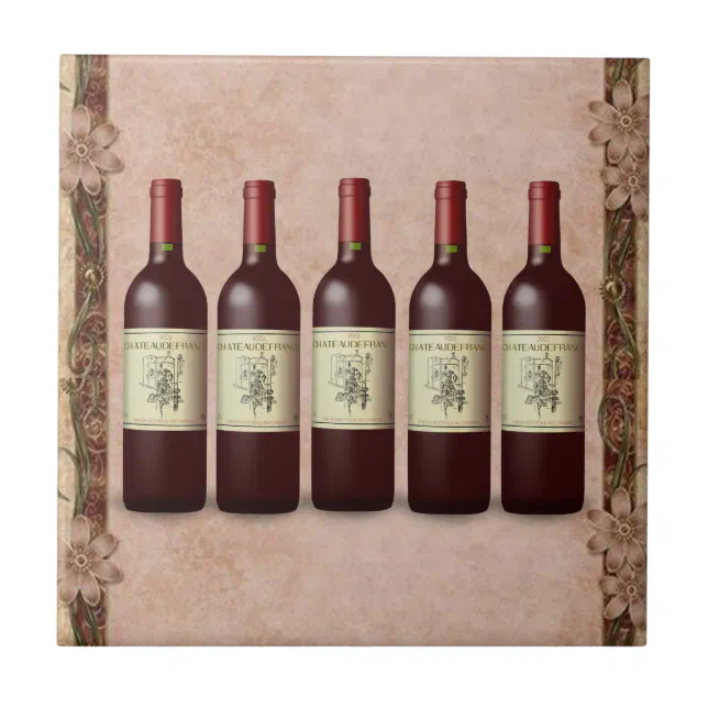 Ceramic Tile Wine Bottles | Zazzle