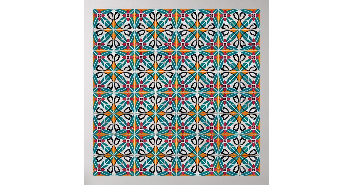 Ceramic tiles poster | Zazzle