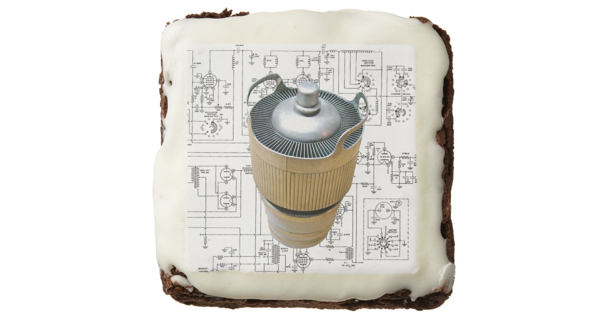 Ceramic Transmitting Tube Schematic Brownie | Zazzle