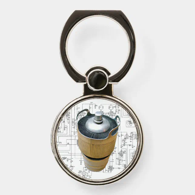Ceramic Transmitting Tube Schematic Phone Ring Stand | Zazzle