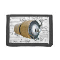 Ceramic Transmitting Tube Schematic Trifold Wallet | Zazzle