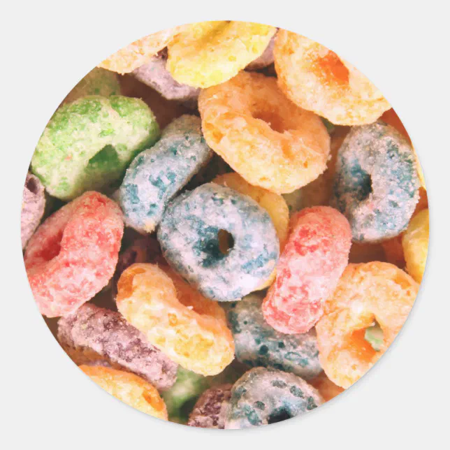 Cereal Classic Round Sticker | Zazzle
