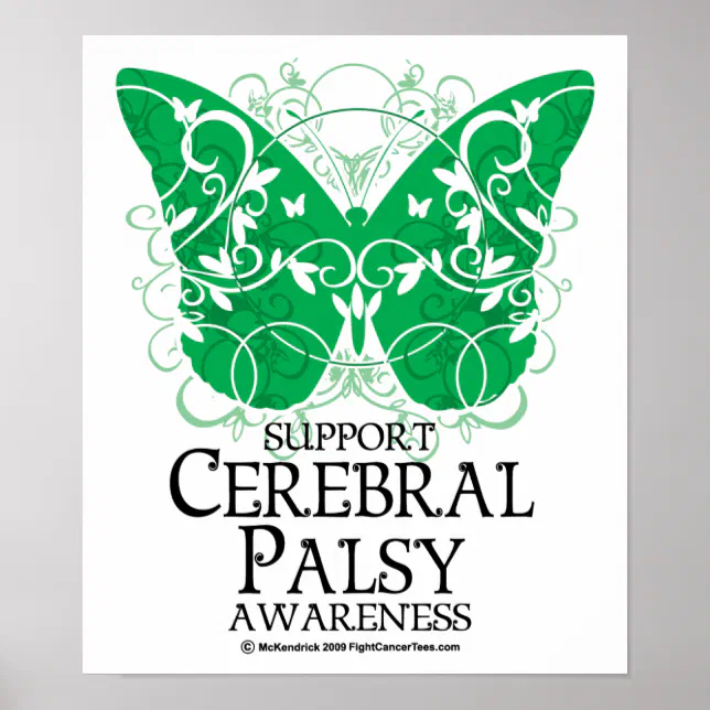 Cerebral Palsy Butterfly Poster | Zazzle