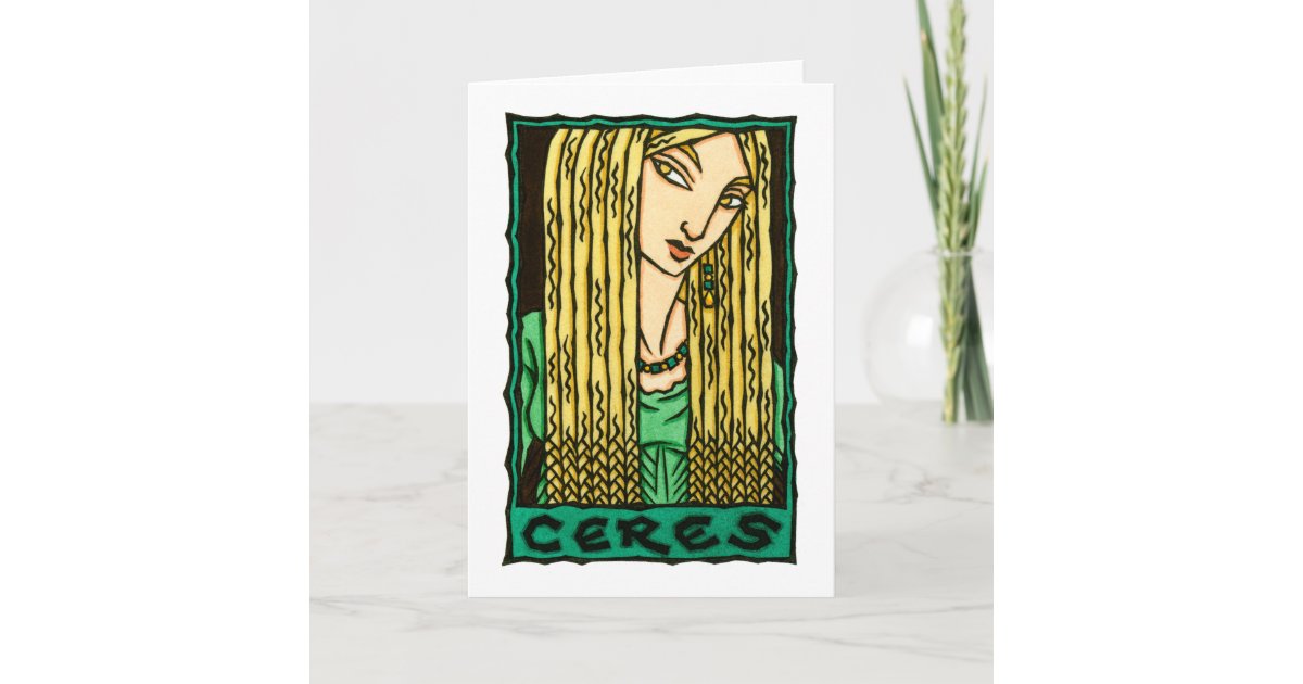 Ceres Greeting Card | Zazzle