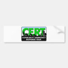 CERT Bumper Sticker-customize Bumper Sticker | Zazzle.com