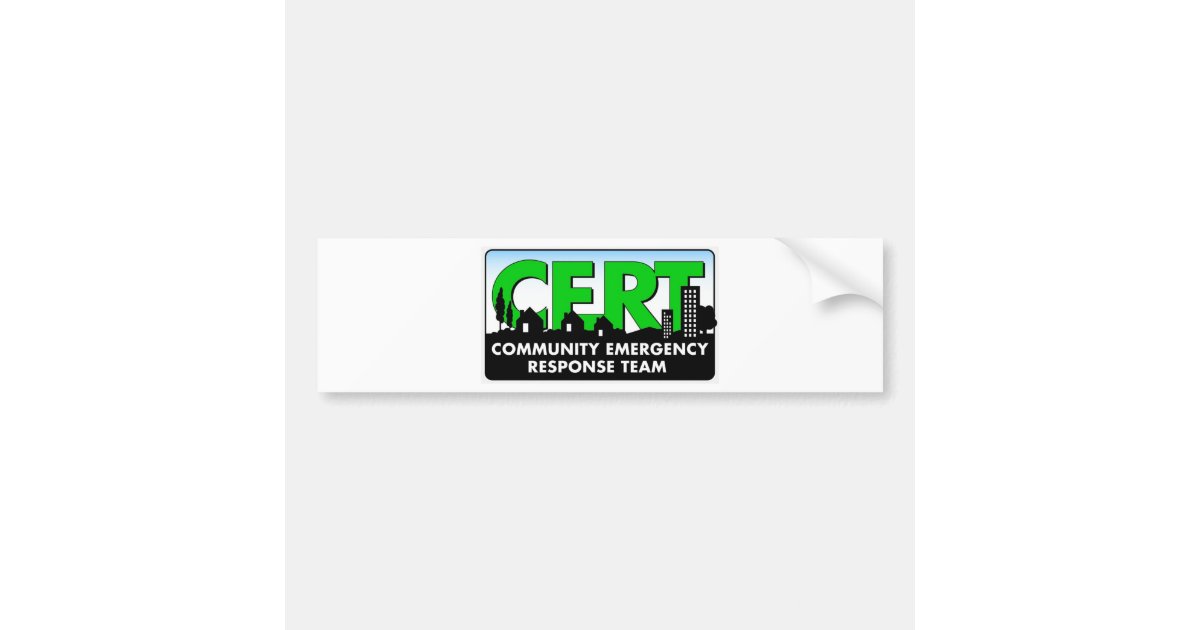 CERT BUMPER STICKER | Zazzle