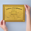Certificate of Accomplishment Template Flyer | Zazzle
