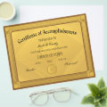 Certificate of Accomplishment Template Flyer | Zazzle