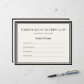 Certificate of Authenticity Art Letter Paper | Zazzle