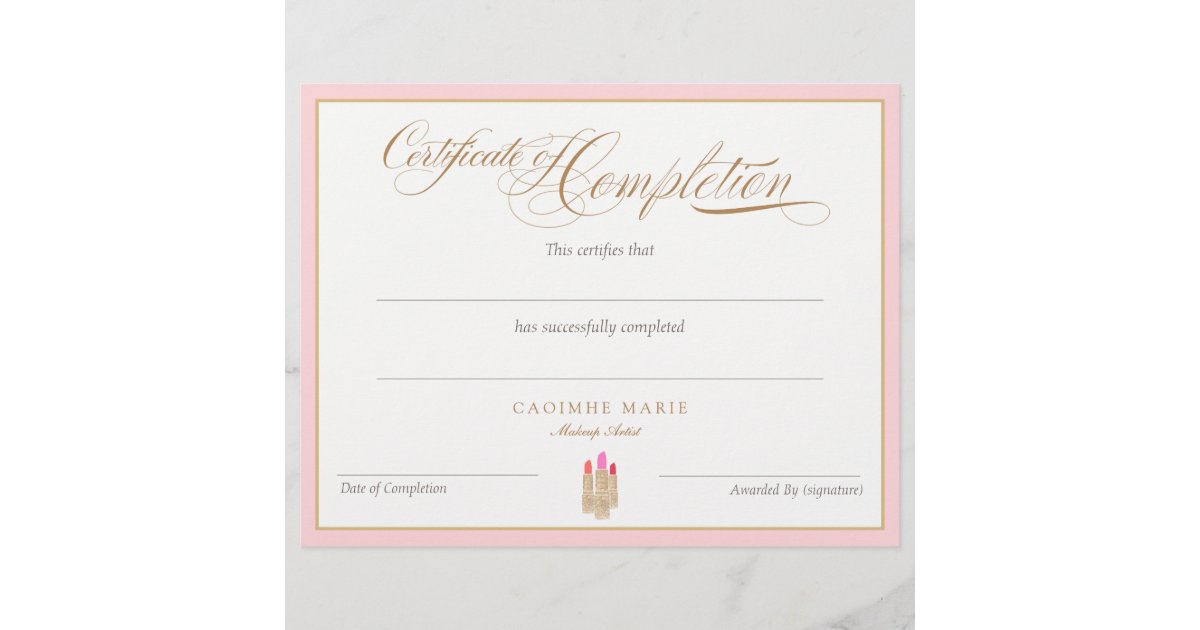 Certificate of Completion Award Flyer | Zazzle