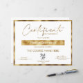 Certificate of Completion Course Completion Logo | Zazzle