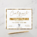 Certificate of Completion Course Completion Logo | Zazzle