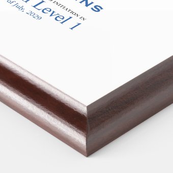 Certificate of Completion Custom Watermark Award Plaque | Zazzle