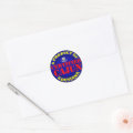 CERTIFIED CAJUN CLASSIC ROUND STICKER | Zazzle