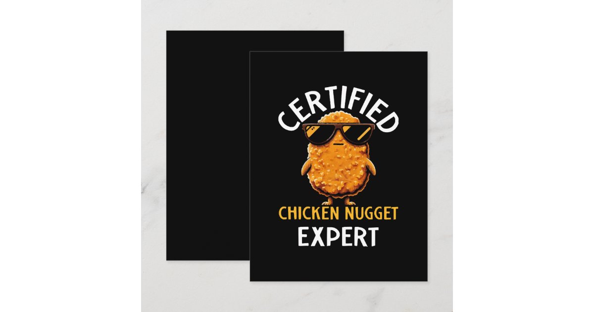 Certified Chicken Nugget Expert RSVP Card | Zazzle