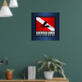 Certified Diver (Deep End) Poster | Zazzle