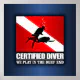Certified Diver (Deep End) Poster | Zazzle