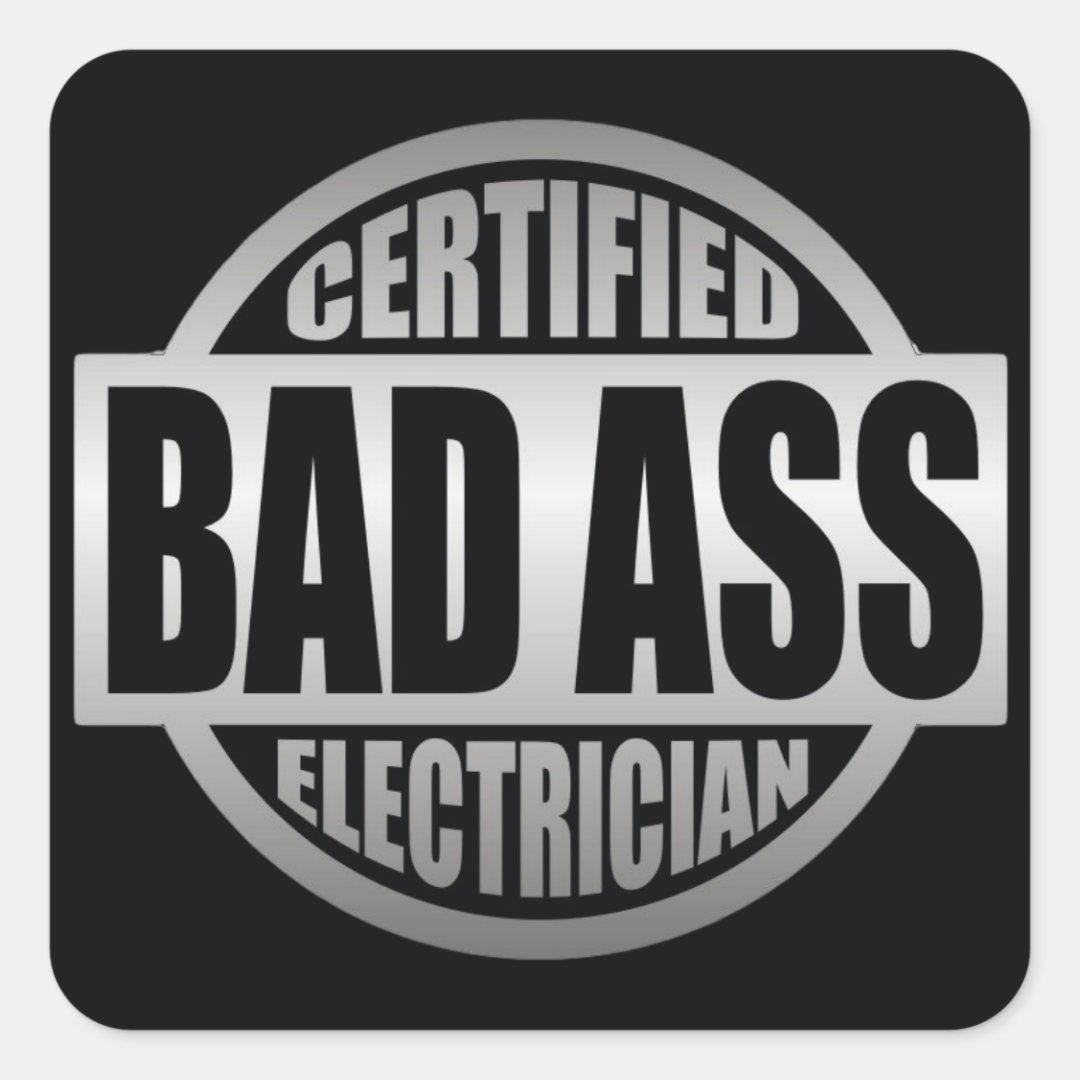 Certified Electricians sticker | Zazzle