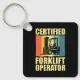 Certified Forklift Operator Keychain | Zazzle