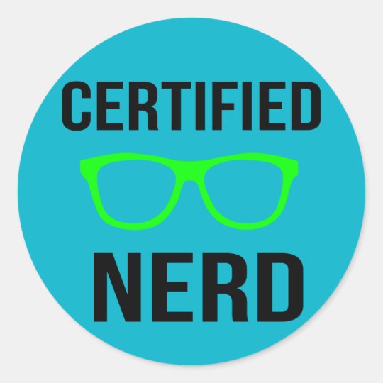 Certified Nerd Stickers | Zazzle.com