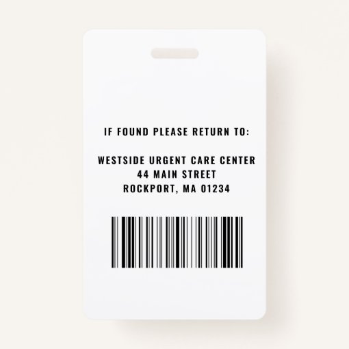 Certified Nursing Assistant CNA ID Photo Badge | Zazzle