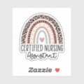 Certified Nursing Assistant Rainbow CNA Graduation Sticker | Zazzle