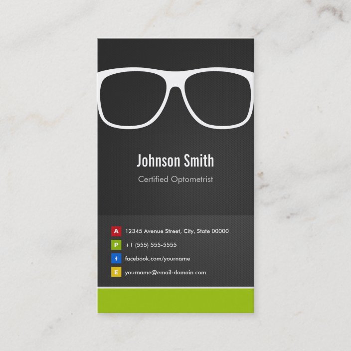Certified Optometrist Optical Creative Innovative Business Card ...