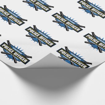 Certified Police Officer Wrapping Paper | Zazzle