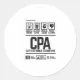 certified public accountant-CPA Classic Round Sticker | Zazzle