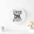 certified public accountant-CPA Large Clock | Zazzle